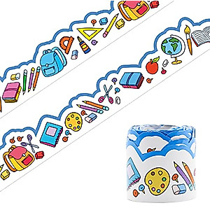 66 Feet Back to School Bulletin Board Borders Classroom Borders Chalkboard Whiteboard Trim Back to School Decorations for Teacher Student Blackboard Party Supplies