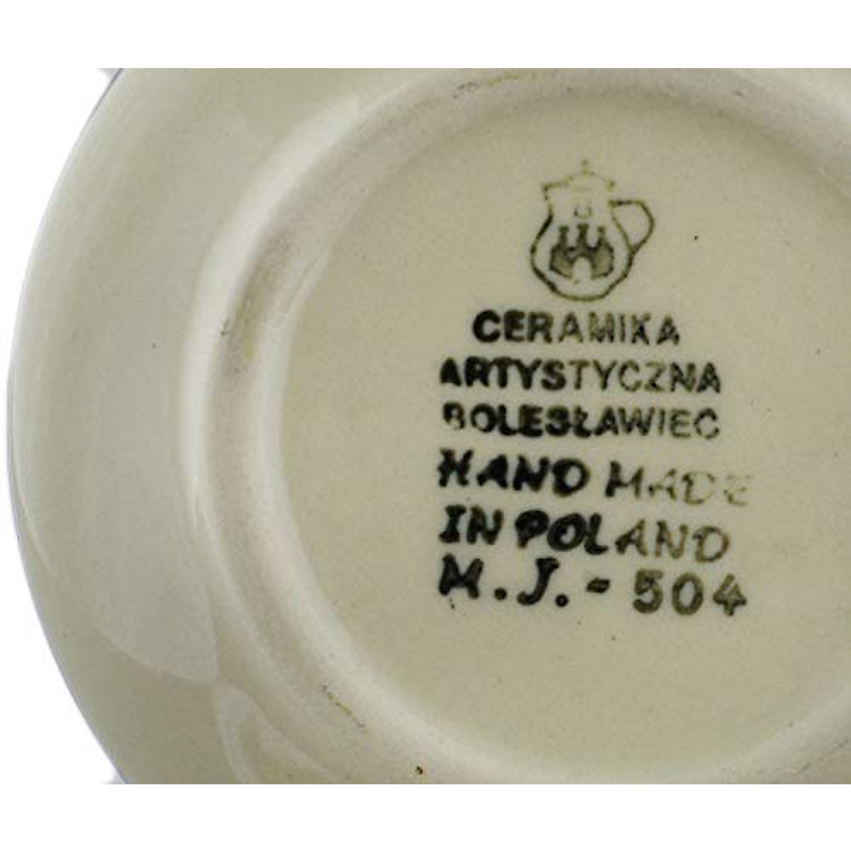 Polish Pottery 3¾-inch Butter Dish made by Ceramika Artystyczna (Blue Bufferfly Theme) + Certificate of Authenticity