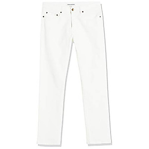 Amazon Essentials Men's Slim-Fit Stretch Jean, Bright White, 31W x 34L