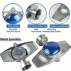 Metal Circular Square Sprinkler 360 Degree Sprinklers for Small to Medium Area Watering Outdoor Garden Yard Lawn