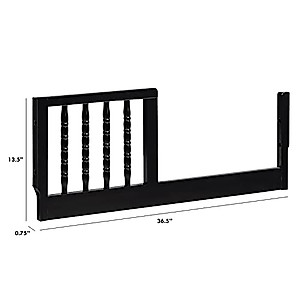 DaVinci Jenny Lind Mini Toddler Bed Conversion Kit in Ebony