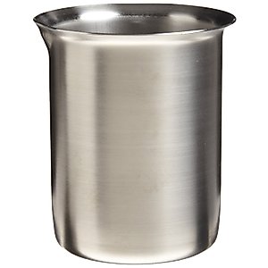 Polar Ware 250B Stainless Steel Griffin Style Beaker, 250 mL Capacity, 2-5/8" OD x 3-1/4" H