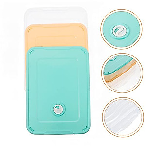Abaodam 3pcs Boxes Dumpling Storage Box Dumplings Storage Box Pp