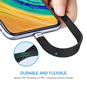 LamToon USB C to Lightning Cable Short, [MFi Certified-13.5cm] 30W Fast Charging 480Mbps Data Sync USB C Cable for Phone 14 Pro/14/13/13 Pro/12 Pro Max/12/11/11 Pro/X/XS(Not Work with DAC)