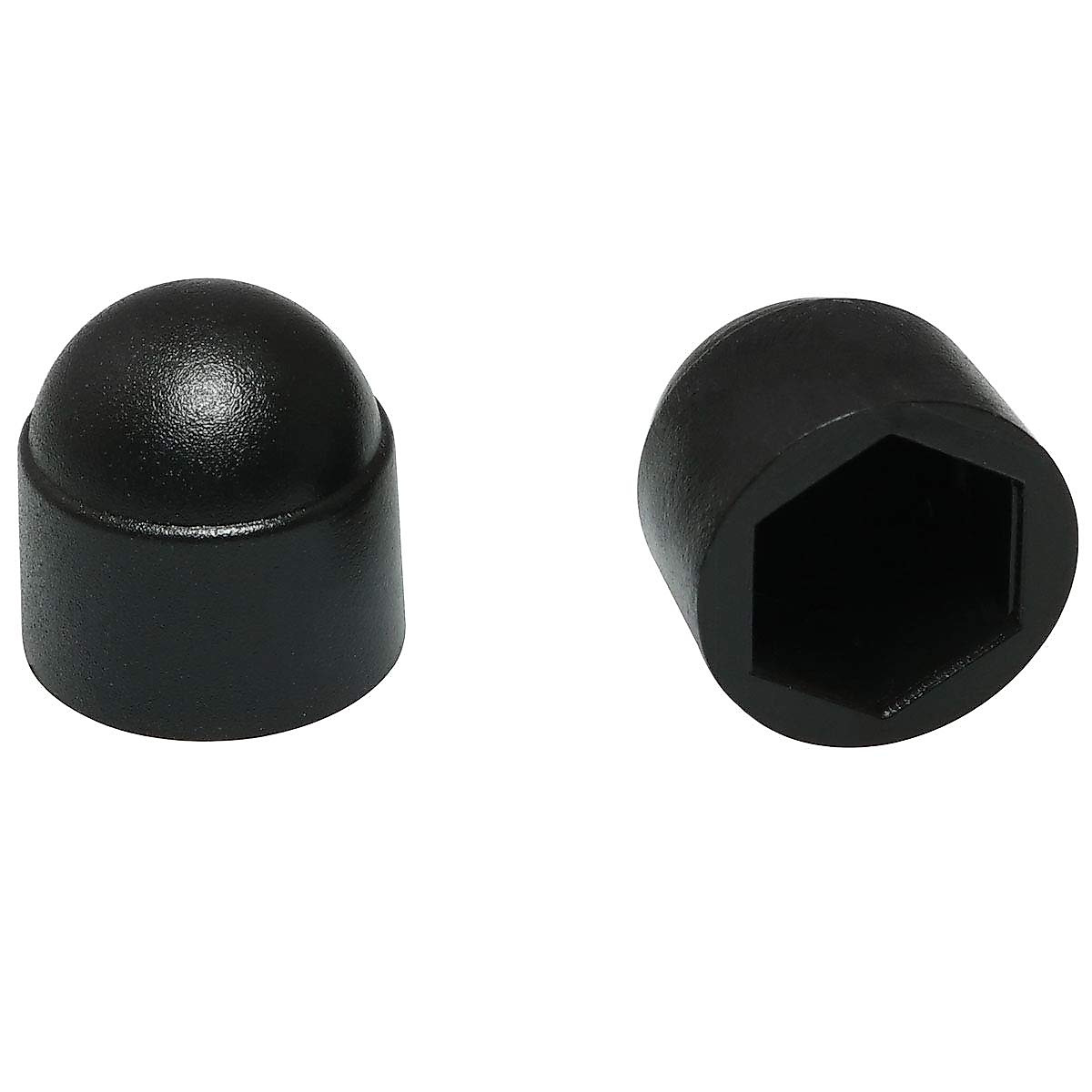 PSCCO 30Pcs Black Hexagon Socket Nut Protection Cap M6-10