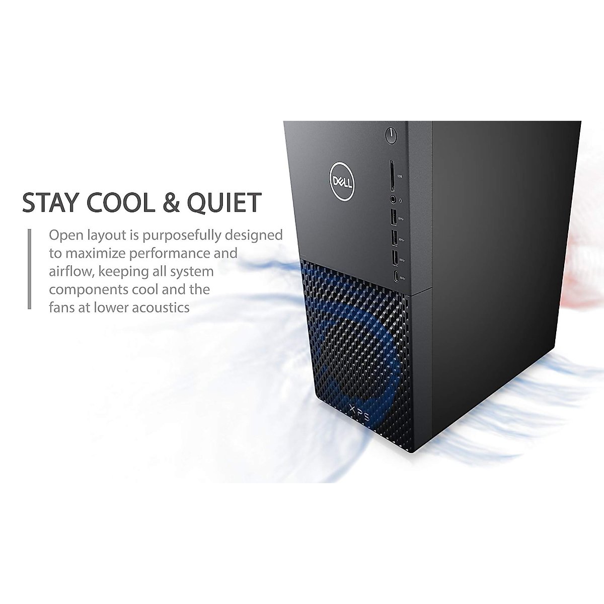 Dell Newest XPS 8940 Business Desktop, Intel Core i7-11700, 64GB DDR4 RAM, 1TB SSD, Wired Keyboard and Mouse Combo, DP, HDMI, DVD-RW, Killer Wi-Fi 6, Bluetooth, Windows 11 Pro, Black