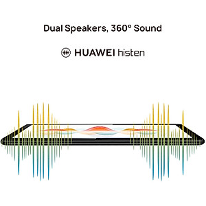 MediaPad T5 Tablet with 10.1" IPS FHD Display, Octa Core, Dual Harman Kardon-Tuned Speakers, 4G LTE, 2GB+16GB, International Version No Warranty (Black)