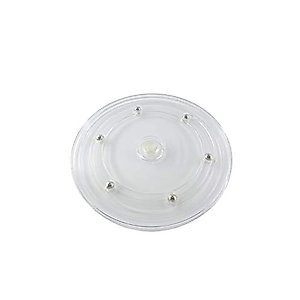 FixtureDisplays® 6" Clear Plastic Spinner Lazy Susan Turntable Organizer for Spice Rack Table Cake Kitchen Pantry Decorating 16972-NPF