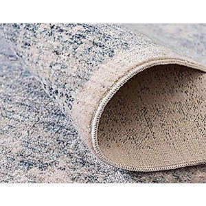 Unique Loom Noble Collection Area Rug - Elizabeth (2' 2" x 3' 1" Rectangle, Gray/ Light Blue)