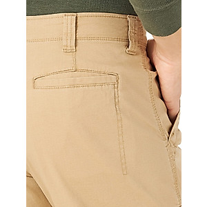 Wrangler Authentics Men's Relaxed Fit Stretch Cargo Pant, Travertine Ripstop, 36W x 29L