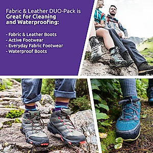Nikwax Fabric & Leather Footwear Cleaning and Waterproofing DUO-Pack, 125ml