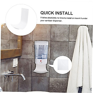 Alipis Soap Dispenser Tray 2pcs Plastic Water Tray Toilet Tank Tray Toilet Stand Washer Pan Tray Wall Soap Holder Wall Wall Mount Soap Dispenser Bracket Foaming Collection Trays Soap