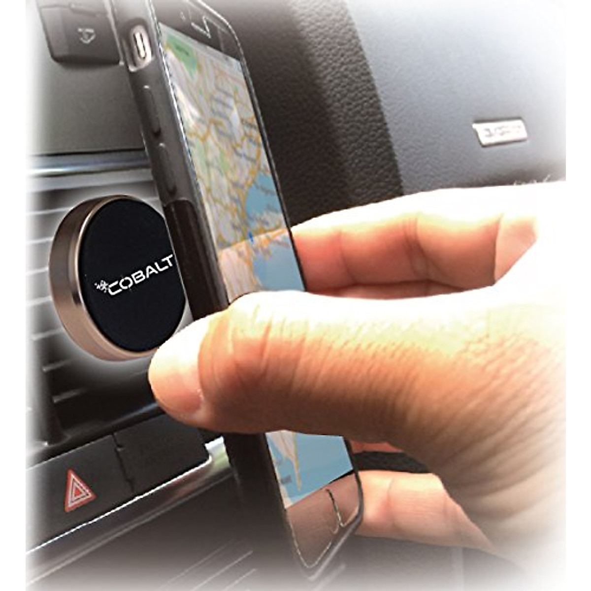 COBALTX Universal Magnetic Air Vent Mount Ultra-Compact Compatible with iPhone X/10/8/7/6 S8/S7/S6 iOS/Android Smartphone Universal Car Mobile Phone Mount Snap Technology Smartphones Mini (Rose Gold)