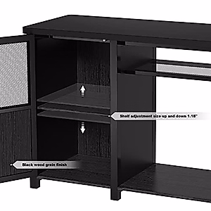 GDLF 55-75 Gallon Fish Tank Stand Heavy Duty Metal Aquarium Stand with Cabinet for Fish Tank Accessories Storage,52" L*19.68" W,850LBS Capacity