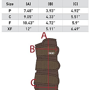 HORZE Protection Boots with Glitter - Brown - Warmblood