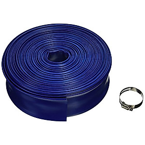 Blue Devil 100-Foot Backwash Hose for Pool with Hose Clamp, 2" W x 100' L