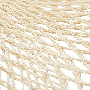 6 Pack Reusable Cotton Mesh Grocery Bags for Produce, Fruit, Vegetables, String Net Shopping Totes (Beige)