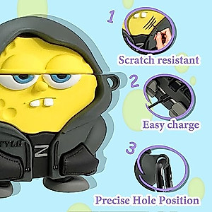 [3 Pack] Cute Airpod Pro 2 Case,Funny 3D Cartoon Character Airpods Pro 2 Case,Soft Silicone Case Cover Accessories Airpods Pro 2nd Generation Case for Men and Women