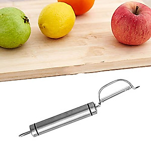 Vegetable Peeler, Kitchen Peeler, Stainless Steel Fruit and Vegetable Peeler with Comfortable Safety Handle for Peeling Potatos Apples Kitchen Gadget