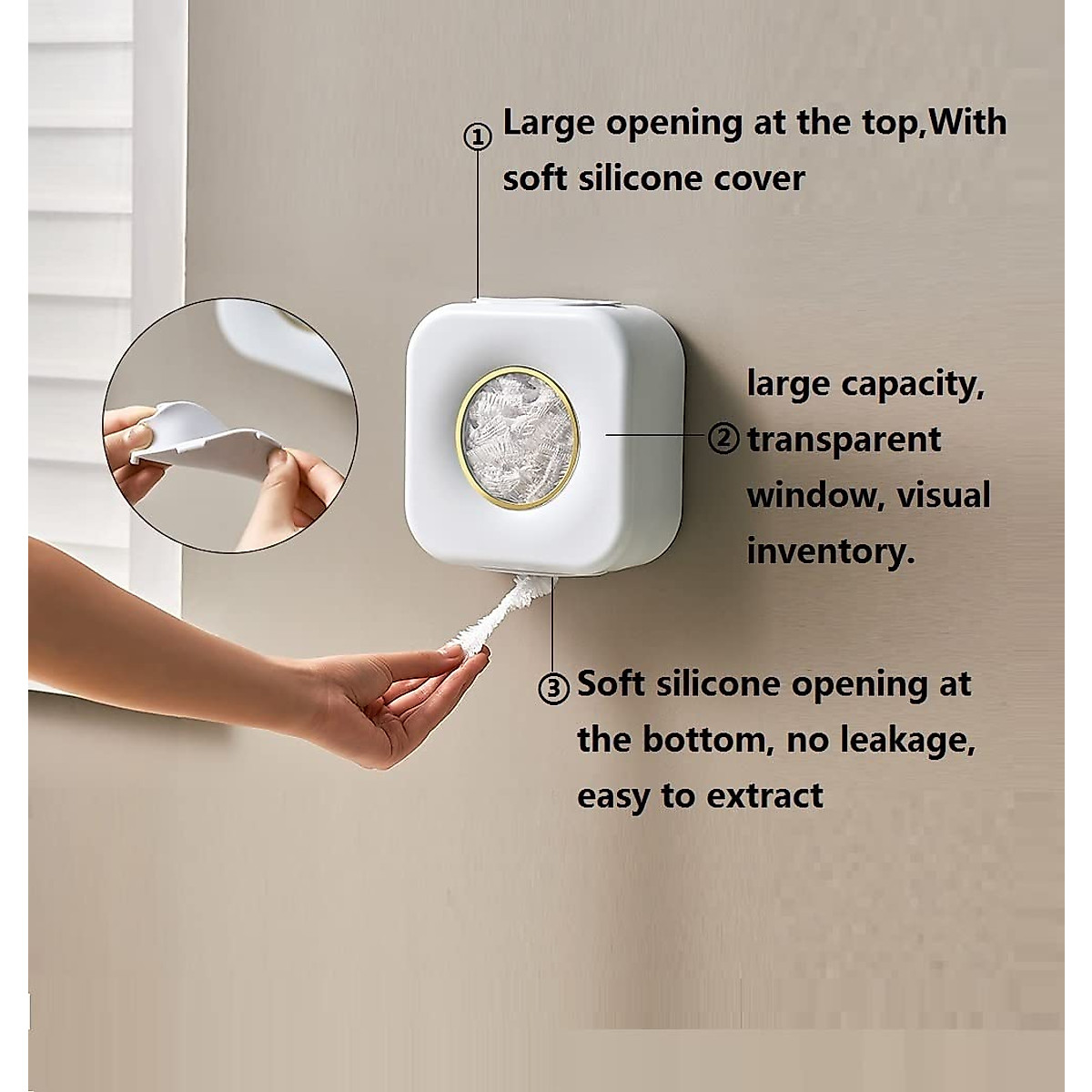 100 PCS Elastic Fresh Keeping Bags With A Keeping Bag Dispenser,Plastic Wrap Storage Box,Stretch Plastic Wrap Bowl Covers，Plastic Covers For Bowls,Elastic Food Storage Covers,Microwave Safe.