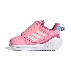 adidas Unisex-Baby EQ21 2.0 Running Shoe, Beam Pink/White/Bliss Blue, 8.5