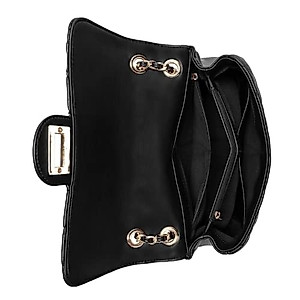Mini Bag Purse for Women Teenage Girls Purses PU (Black)
