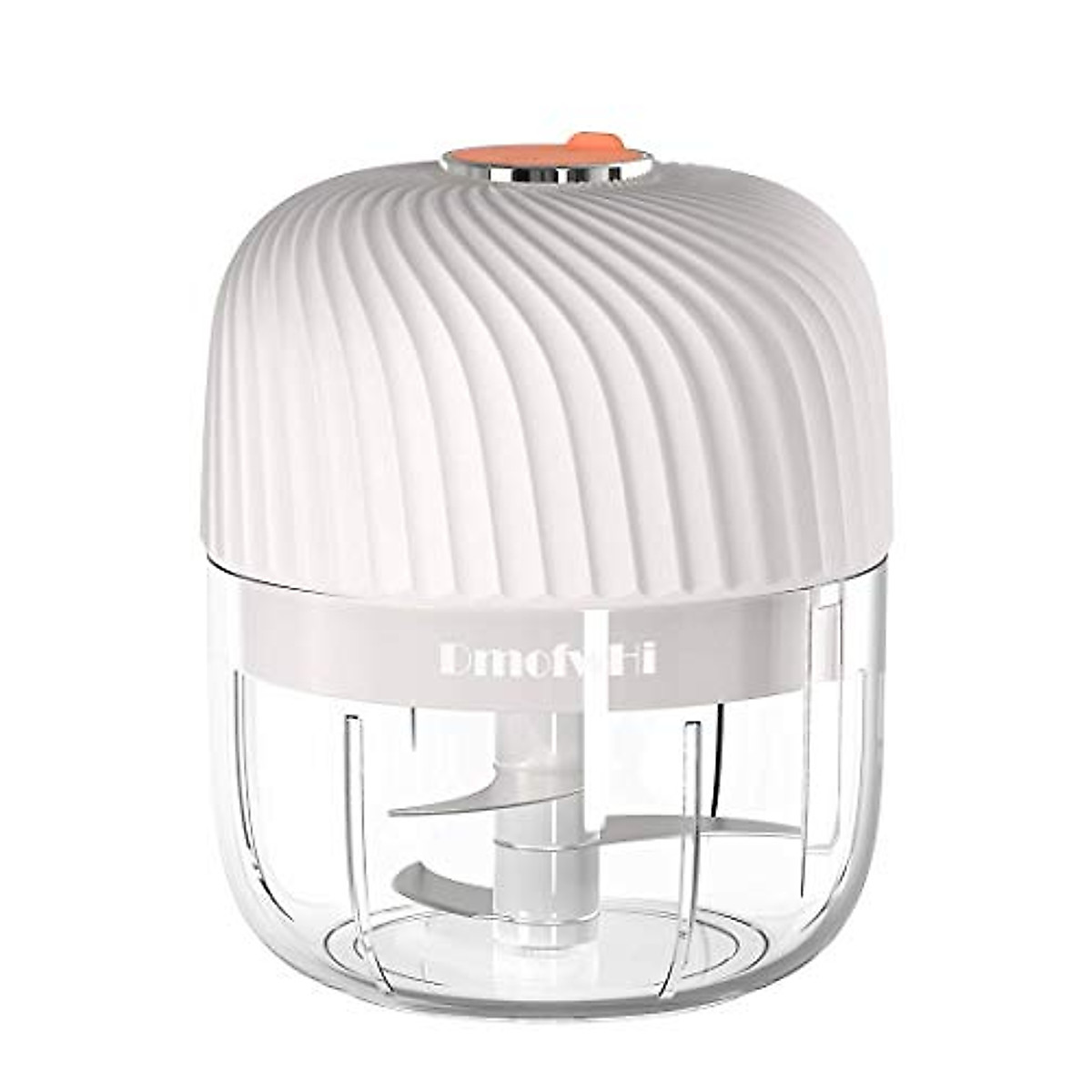 DmofwHi Electric Garlic Chopper,Cordless Mini Chopper With USB Rechargeable,304 Stainless Steel Blade,250ml Portable Electric Mini Food Chopper for Garlic,Ginger,Onion,Meat-Cream White