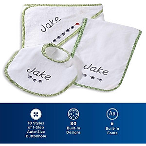 Brother SE600 Sewing and Embroidery Machine, 80 Designs, 103 Built-In Stitches, Computerized, 4" x 4" Hoop Area, 3.2" LCD Touchscreen Display, 7 Included Feet