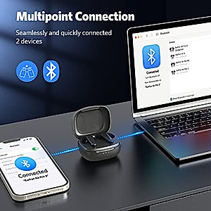 EarFun Air Pro 3 Noise Cancelling Wireless Earbuds, Qualcomm® aptX™ Adaptive Sound, 6 Mics CVC 8.0 ENC, Bluetooth 5.3 Earbuds, Multipoint Connection, 45H Playtime, App Customize EQ, Wireless Charging