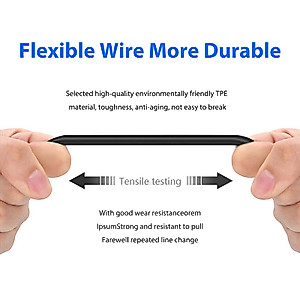 Replacement USB C Wall Charger Charging Cable Cord for Marshall Stockwell II, Marshall Emberton ii, Marshall Major IV, Motif, Minor III, Mode II Headphone, Zamkol ZK106 ZK306 ZK606 Pro, W-King Speaker
