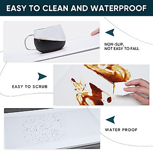 Shelf Liners for Kitchen Cabinets Non-Adhesive & Washable,Non Slip Cabinet Liners for Shelves Waterproof & Oil Proof,Clear Plastic Drawer Liner,Easy to Cut & Food-Grade EVA Material 12'' x 10' CT-1210
