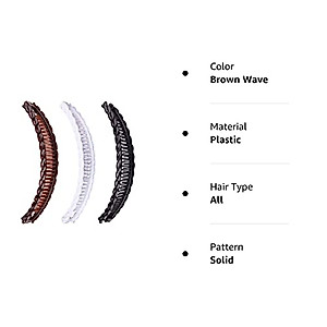 1st Choice 3 Pieces Clincher Combs Banana Combs Banana Clip Grip Comb Fishtail Fish Hair Lady Fish Shape Ponytail Banana Clip Girls Long Women Clamp Accessory