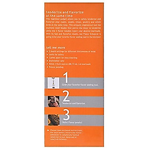 Meat Tenderizer/Sauces Injector/Tenderizer Injector/Meat Injector/Needle 30 Stainless Steel(3 Injection Needle Pinhole) Marinade Flavor Syringe ,Ultra Sharp Stainless Steel Blades - Apriller