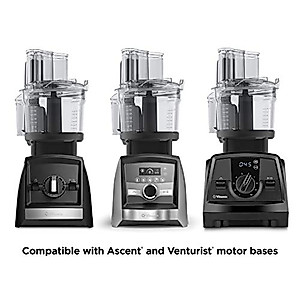 Vitamix 12-Cup Food Processor Attachment with SELF-DETECT™, Compatible with Ascent and Venturist Series