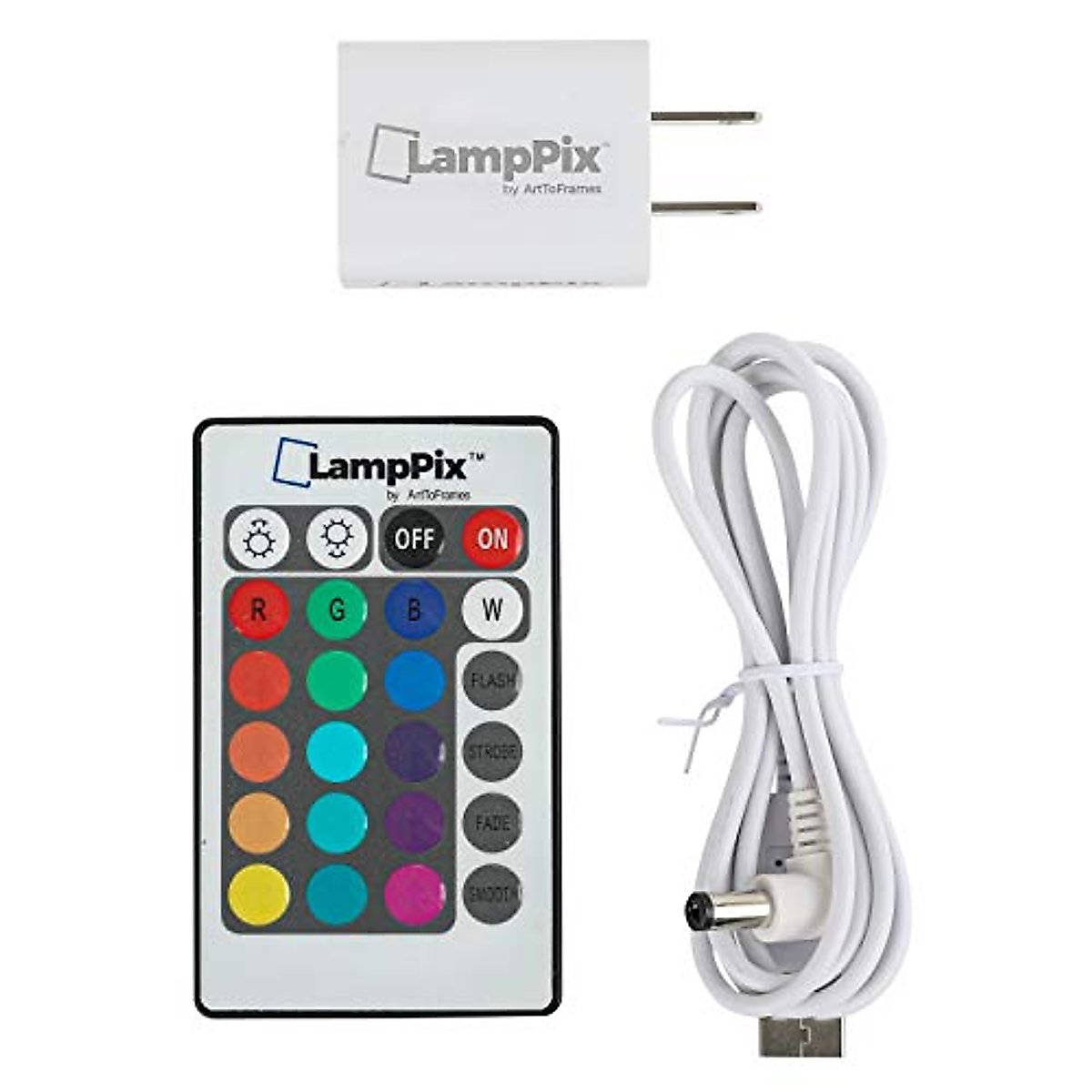 5x7 Inch LED Desk Lamp - Light Orange Clover Custom Canvas Printed Table Light 16 Colors - 5 Level Dimmer - 4 Lighting Effects - Rechargeable Light - Remote Control. by LampPix Made in The USA.
