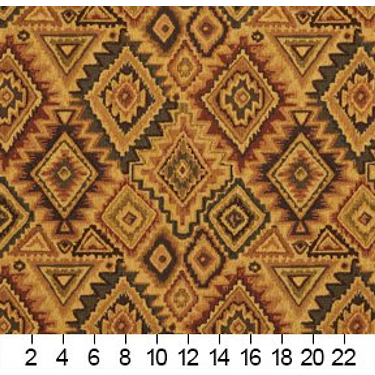 E101 Southwestern Navajo Lodge Style Upholstery Grade Fabric by The Yard