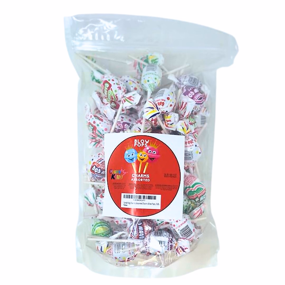 Blow Pops Assorted Lollipops - 3 LB. Resealable Bag of Charms Blow Pops Bulk, Blow Pop Lolipops by Candy King