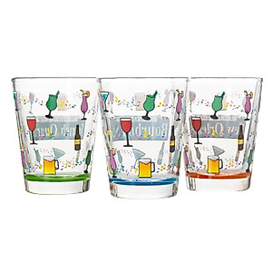 Set of 3 New Orleans Street Sign Mardi Gras Souvenir Shot Glasses