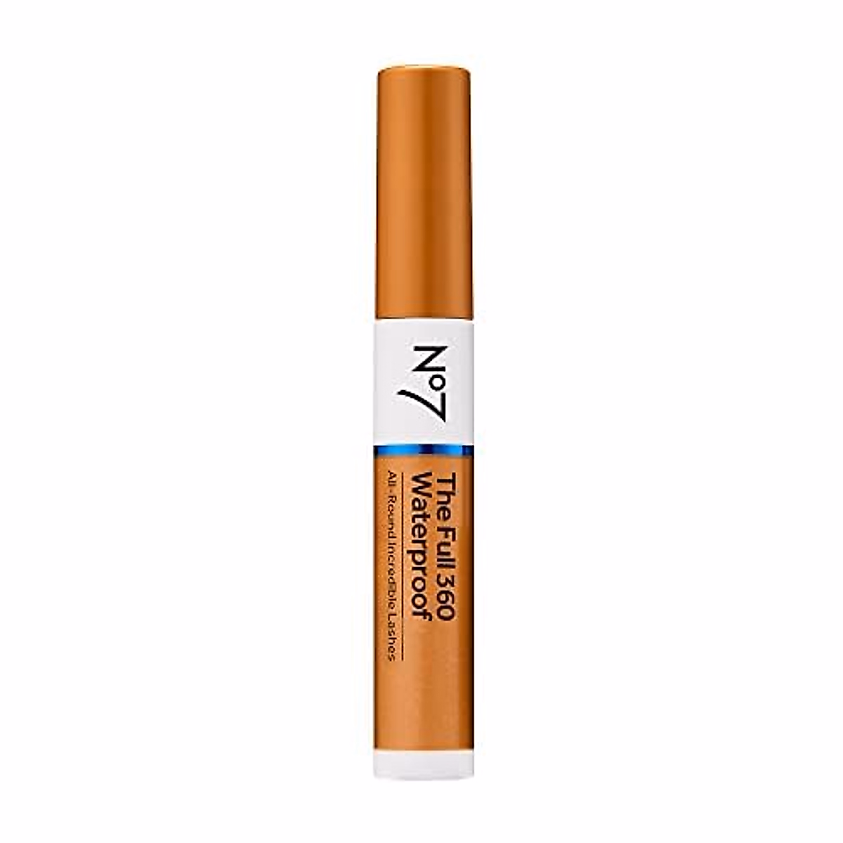 No7 The Full 360 Waterproof - Black - Sweat-Proof, Rain-Proof, Tear-Proof Mascara - Adds Volume, Length & Curl for Up to 12 Hours (7ml)