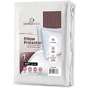 CirclesHome Body Pillow Protectors (20 X 55) - 100% Zippered Cotton Body Pillow Covers - Extra Long Zippered Pillowcase - Protects Pillows from Dirt, Dust and Debris (Body- Set of 2 - 20x55)