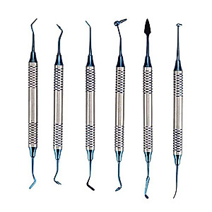 Dental Filling Spatula,6Pcs Professional Dental Composite Resin Filling Spatula Restoration Instrument Tool