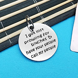 Funny Pet Tag Dog Collar Tag Dog Cat Pet ID Tag Pet Owner Gift I Got Lost Prowling Have Your People Call My People Keychain Puppy ID Tag for Dog Cats Owner