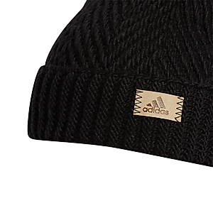adidas Women's Twilight Ballie Pom Beanie, Black/Onix Grey, One Size