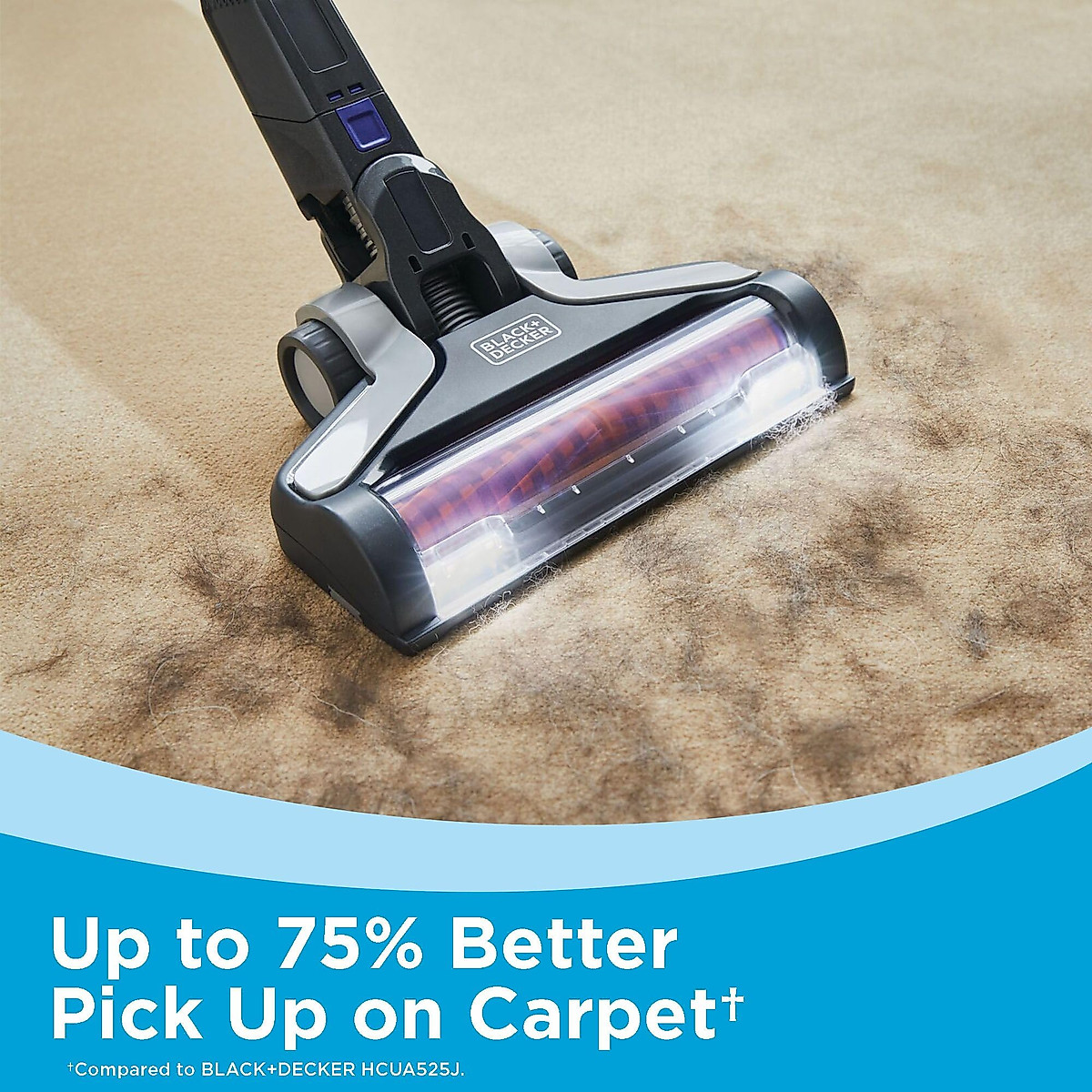 BLACK+DECKER Powerseries Extreme Cordless Stick Vacuum Cleaner for Pets, Purple (BSV2020P)