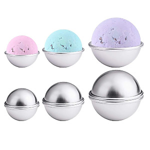 30PCS- Bath Bomb Mold Kit, 15 Set 3 Size Mold & Bath Bombs Press for DIY Making Supplies