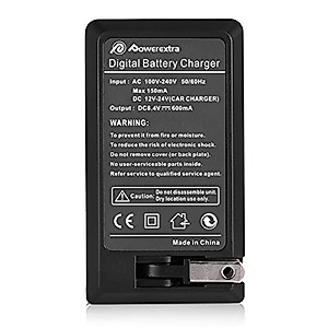 ENEL20, EN-EL20a Battery & Charger, Powerextra ENEL20 EN-EL20a for Nikon Coolpix P950, P1000, DL24-500, Nikon Coolpix A, 1 AW1, 1 J1, 1 J2, 1 J3, 1 S1, 1 V3 Digital Camera