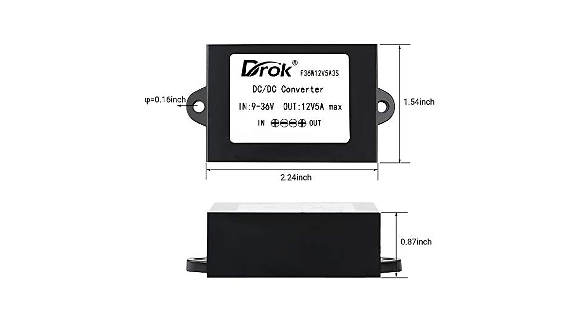 DROK DC-DC Stabilizer: 12V Boost Buck Converter