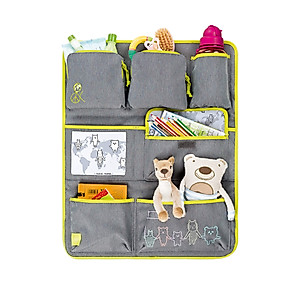 Lassig Kids Car Organizer Wrap-to-Go About Friends Melange, Grey