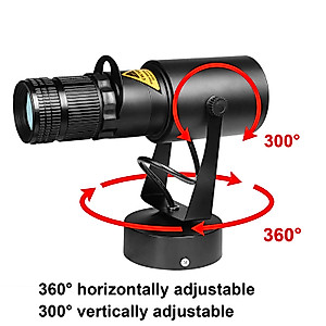 MOUNTAIN ARK 15W LED White Spot Light, Round Glass, Manual Focus, 4 Apertures, Great for Parties, Weddings, Bars