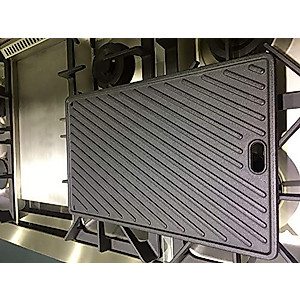 THOR Kitchen Cast-Iron Double Burner Griddle BBQ Plate - Model RG1022